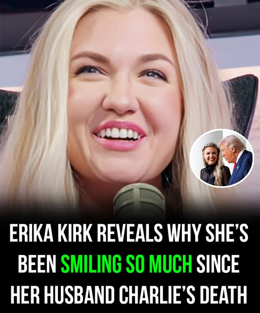 Erika Kirk reveals why she’s been smiling so much since the killing of ...